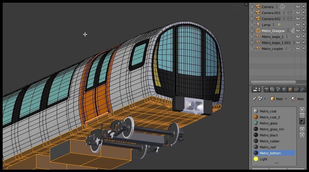 Glasgow subway car Stadler 3D model | CGTrader