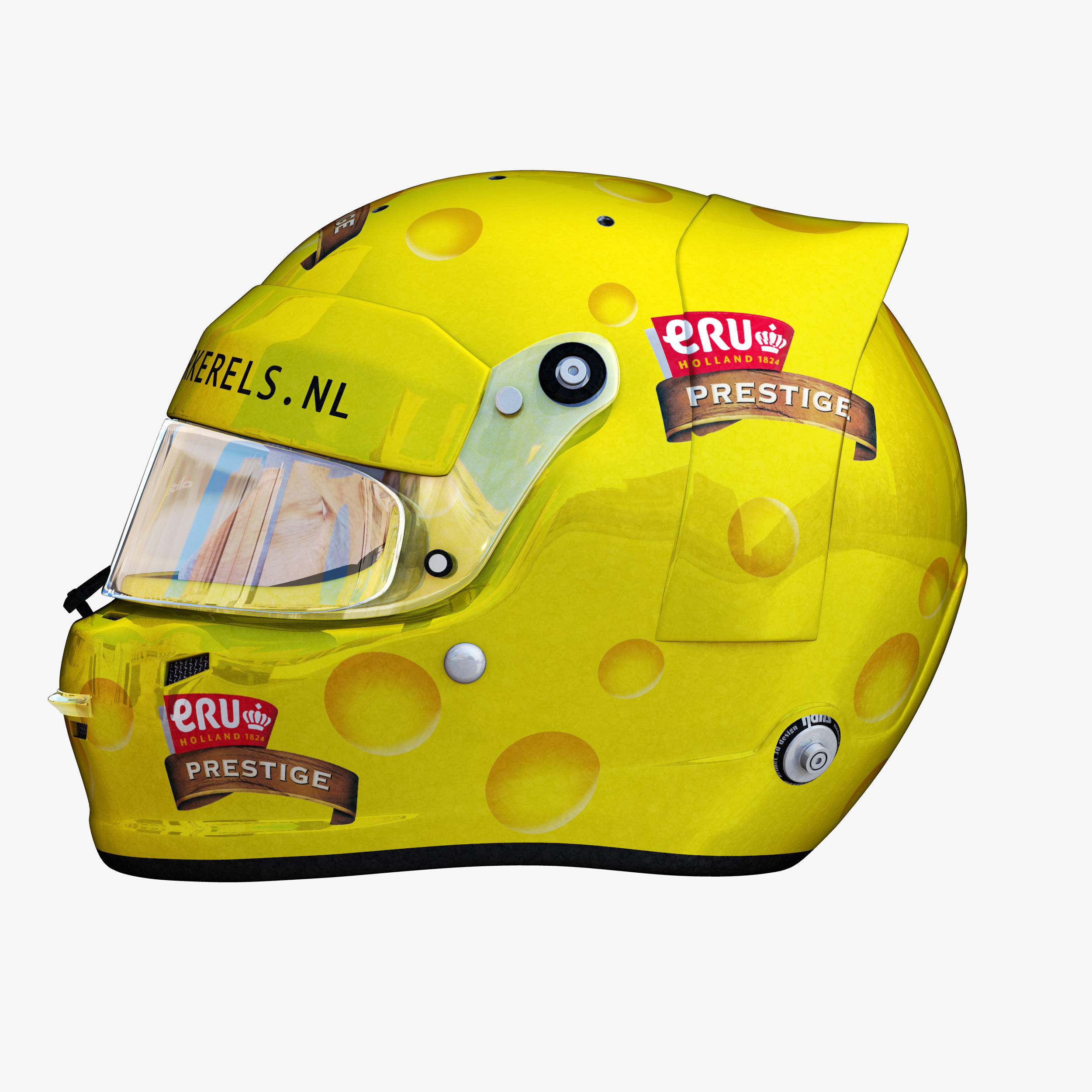 3D model Tom Coronel Cheese helmet VR / AR / low-poly | CGTrader