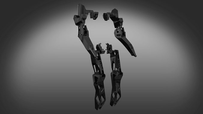 Robotic mech pair of scifi arms 3D model | CGTrader