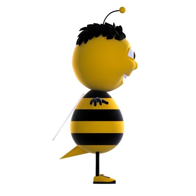 3D model Cartoon Bee Character model VR / AR / low-poly rigged | CGTrader