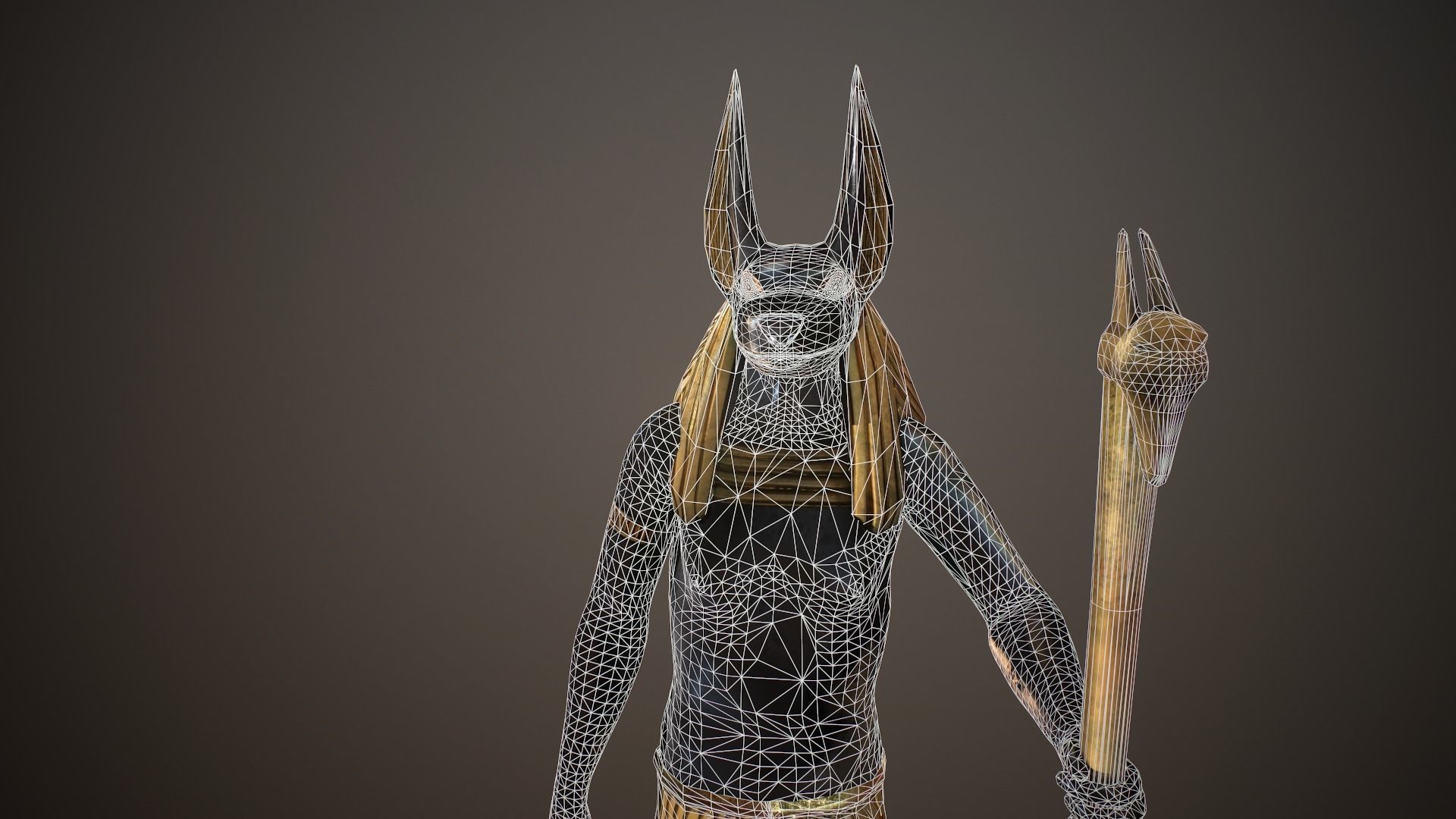 Anubis statue 3D model | CGTrader