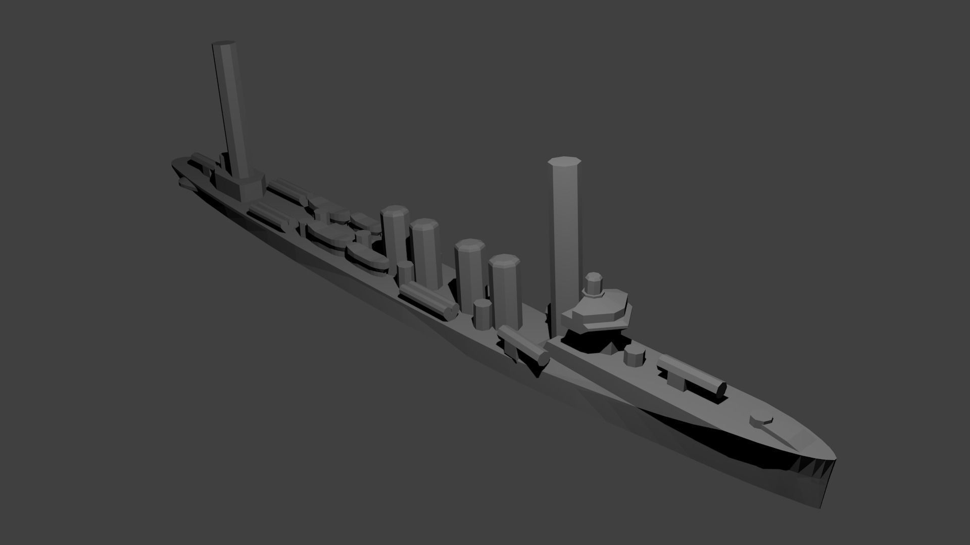 US Sampson Class Destroyer 3D model 3D printable | CGTrader