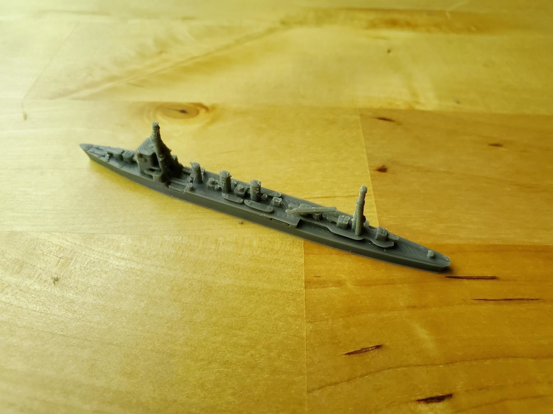 Japanese Nagara Class Cruiser Warship 3D model 3D printable | CGTrader