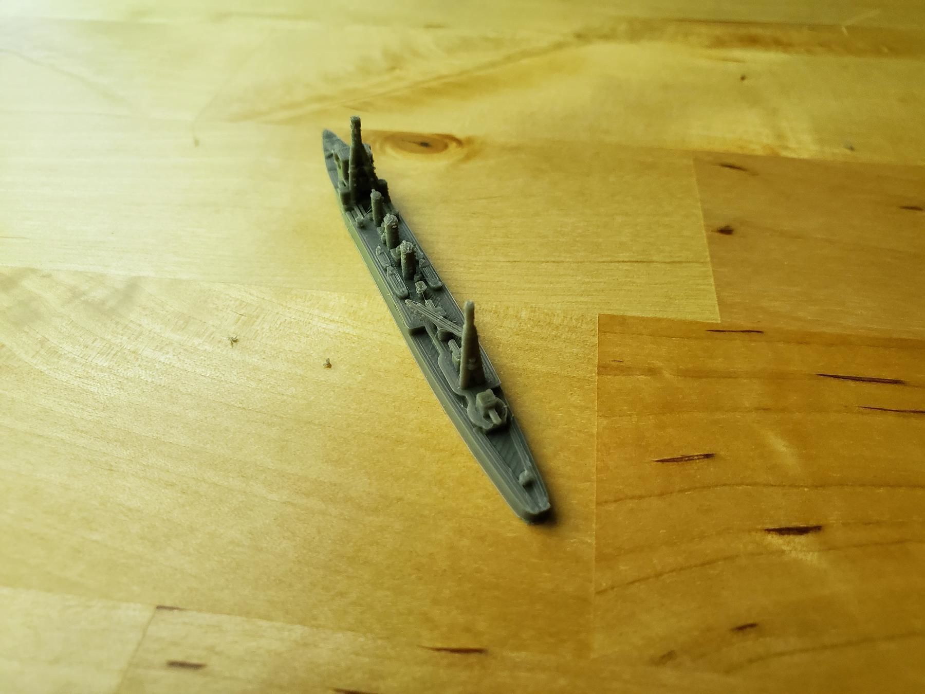 Japanese Nagara Class Cruiser Warship 3D model 3D printable | CGTrader