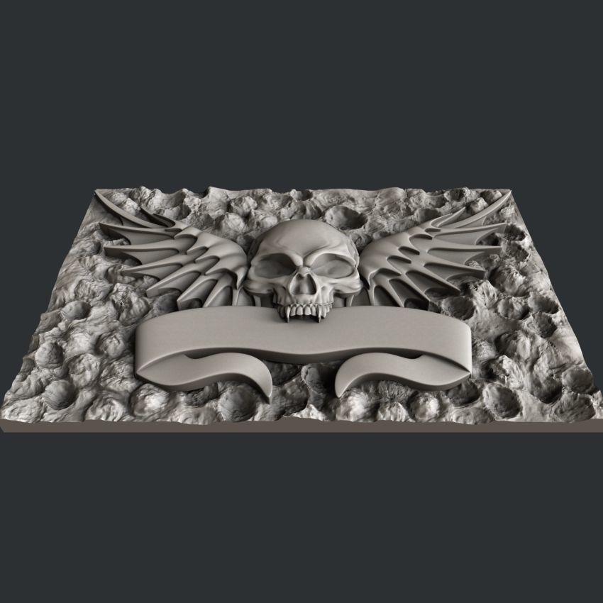 3d STL models for CNC router skull vampire 3D model | CGTrader