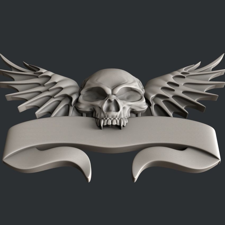 3d STL models for CNC router skull vampire 3D model | CGTrader