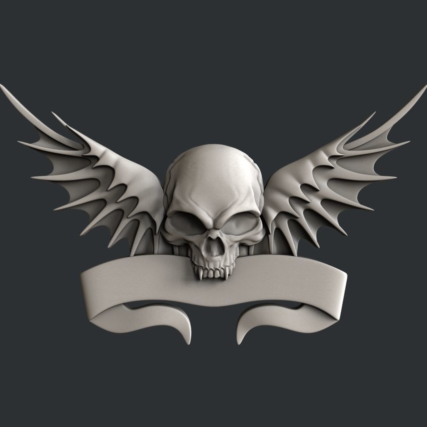 3d STL models for CNC router skull vampire 3D model | CGTrader