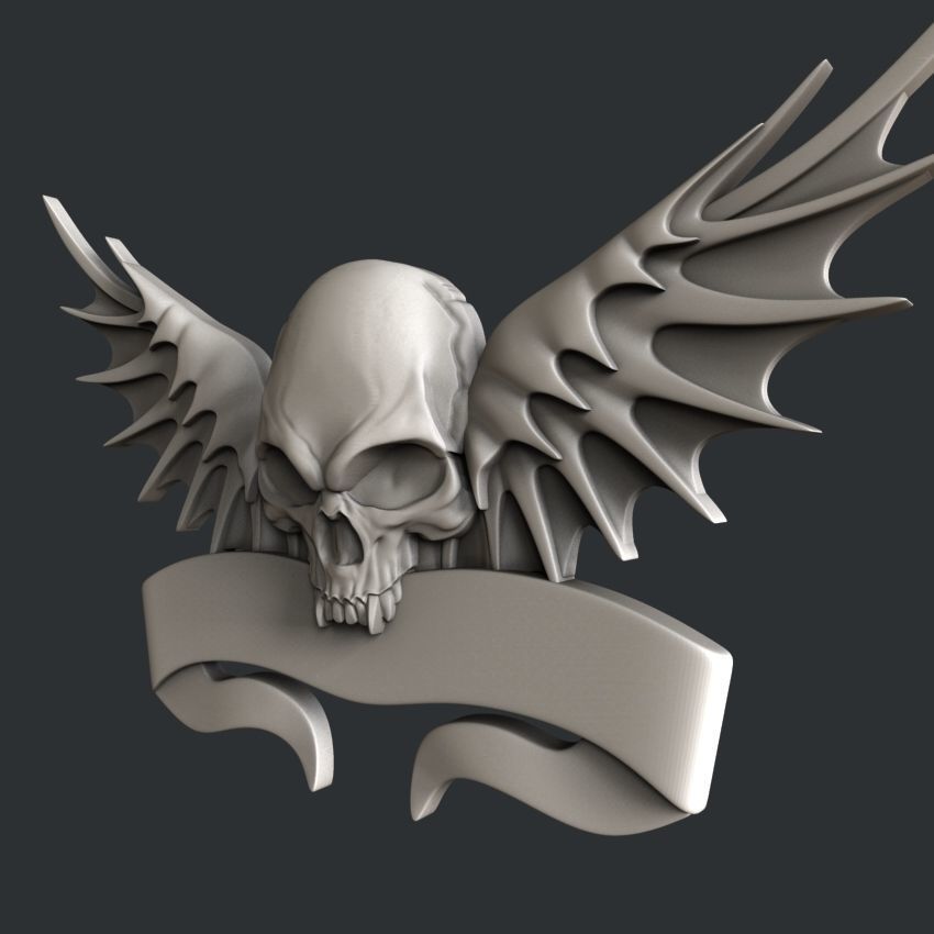 3d STL models for CNC router skull vampire 3D model | CGTrader