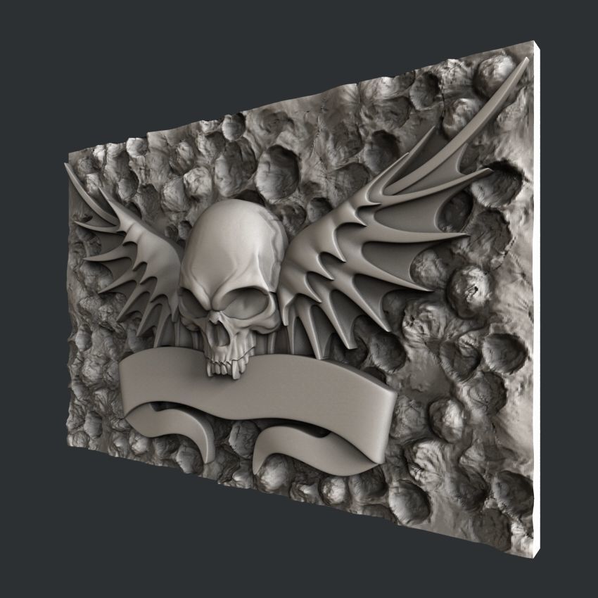 3d STL models for CNC router skull vampire 3D model | CGTrader