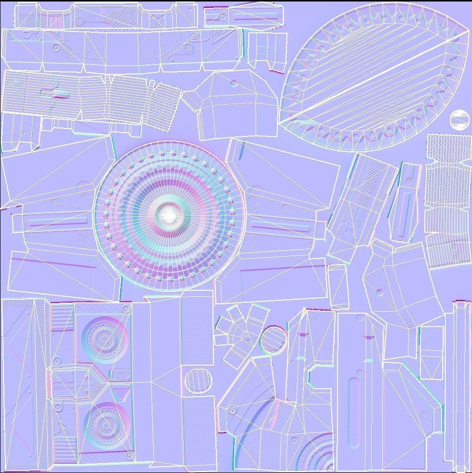 3D model Sci fi device - Cyberpunk design - PBR VR / AR / low-poly ...