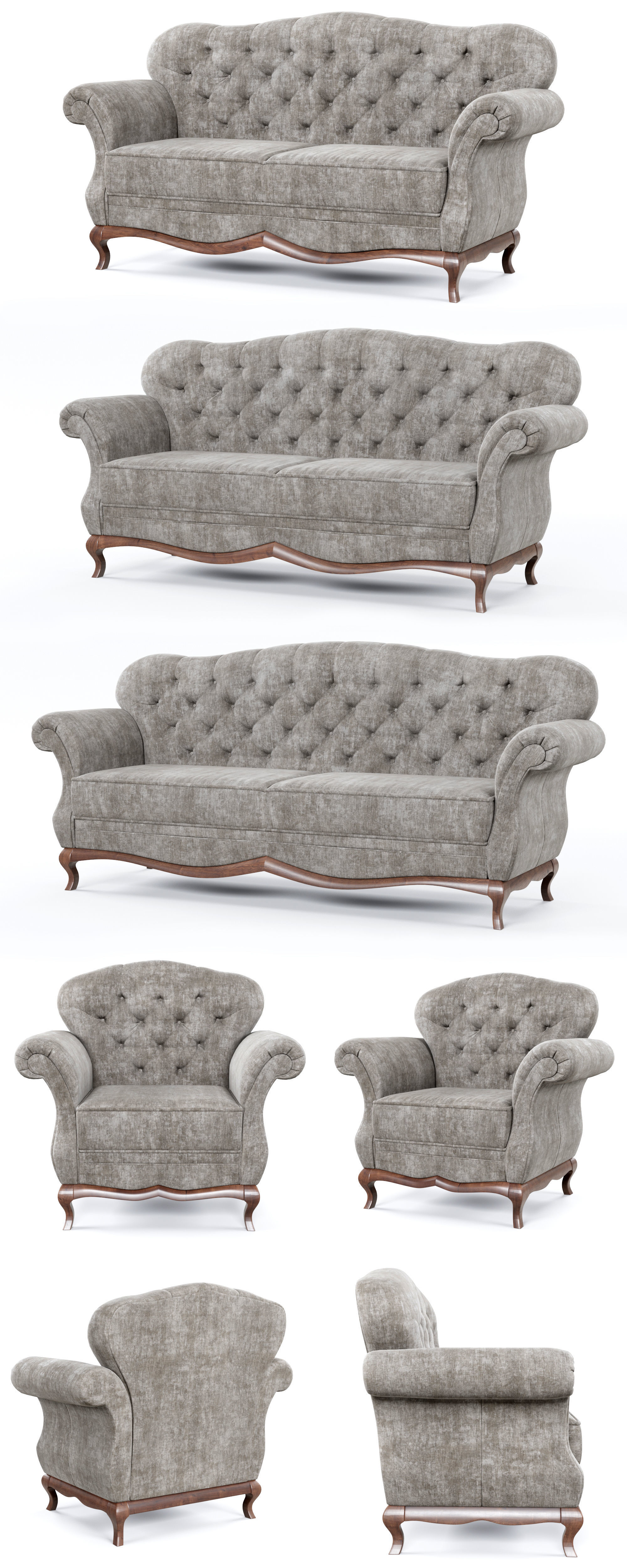 Taranko Milano Sofas and Armchair 3D model | CGTrader