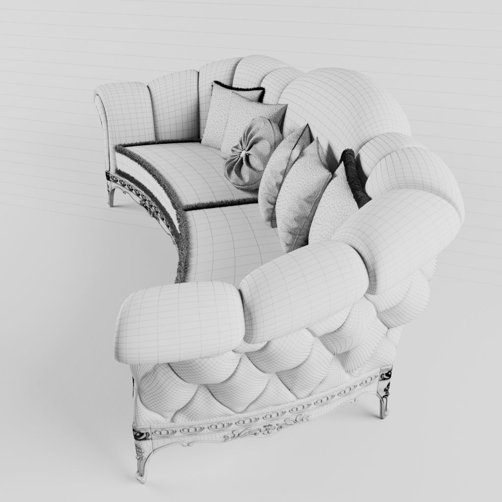 cis salotti diamond sofa 3D model | CGTrader