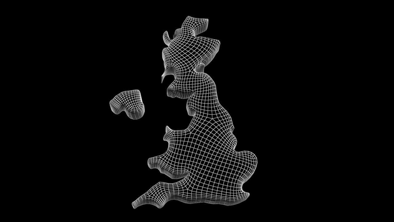 3D model United Kingdom Map VR / AR / low-poly | CGTrader
