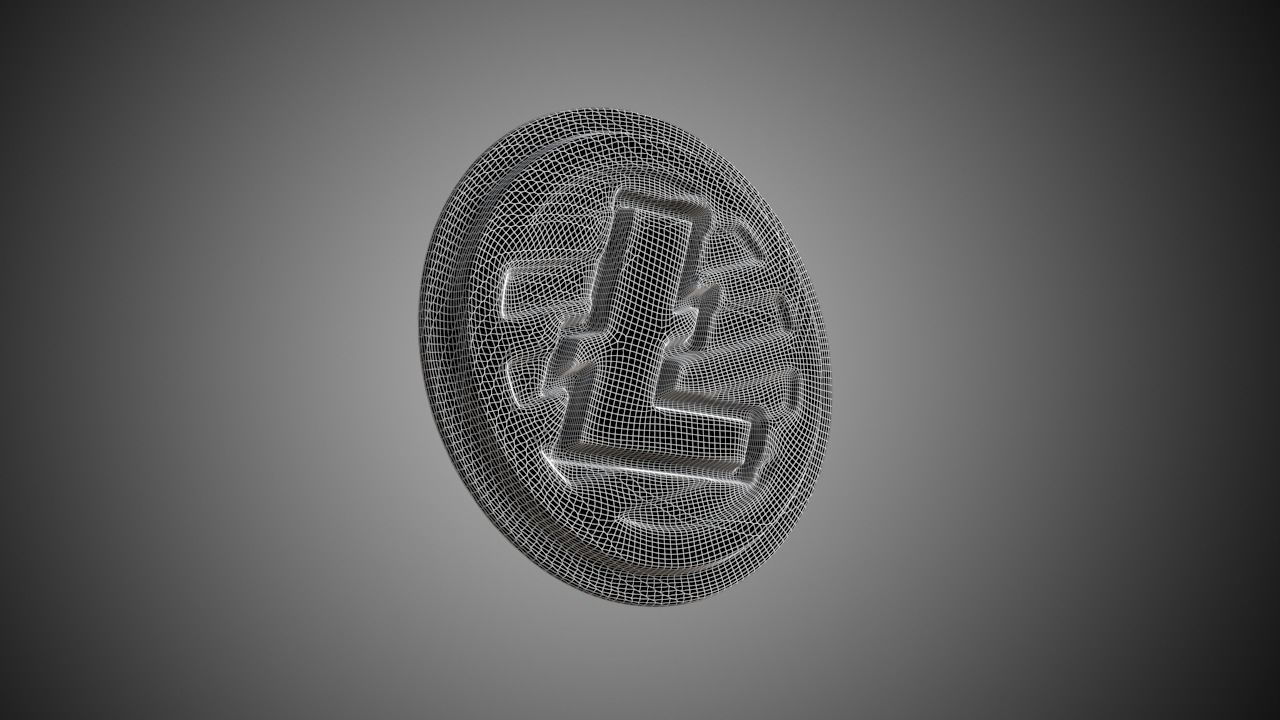 Litecoin l logo free VR / AR / low-poly 3D model | CGTrader