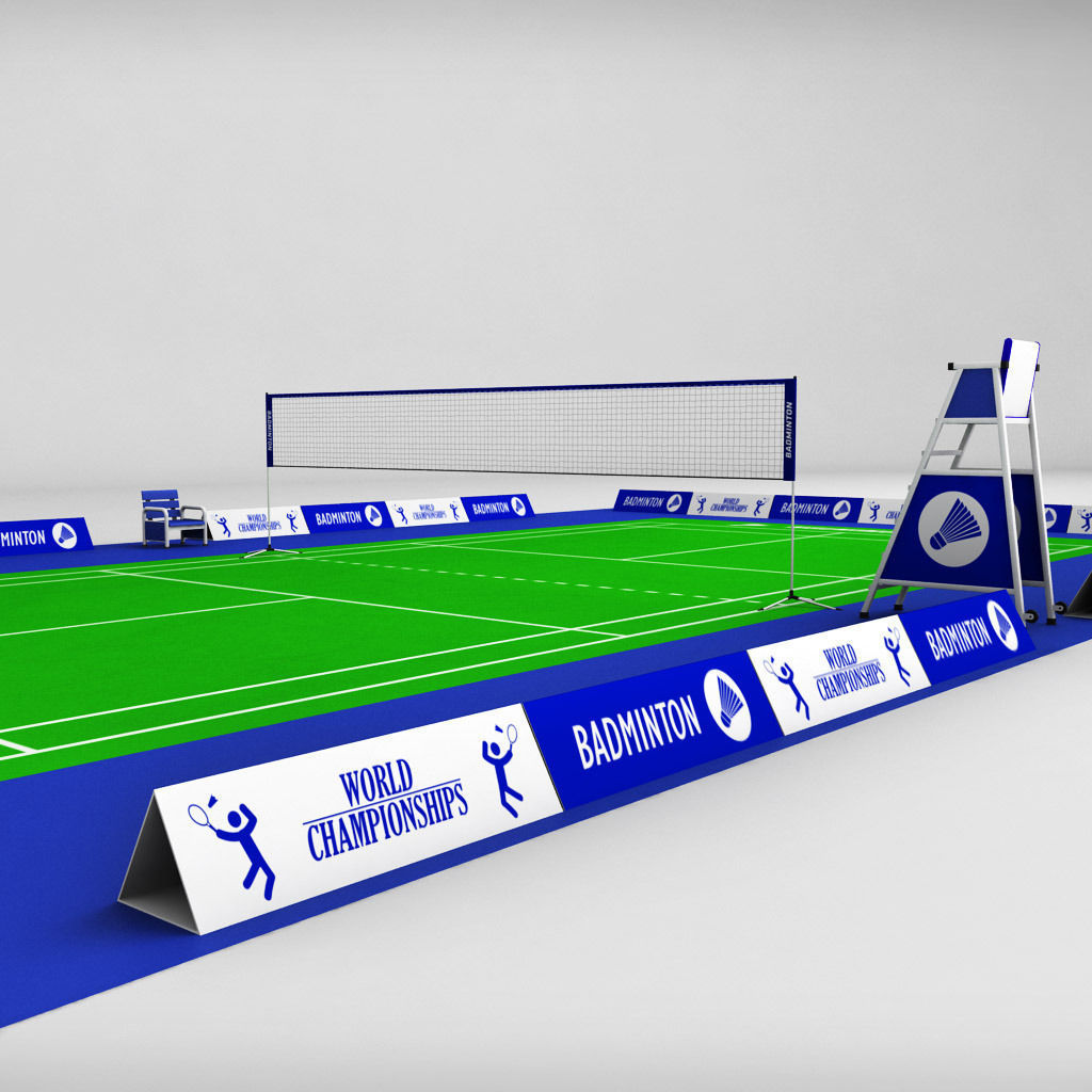 3D model Badminton court arena VR / AR / low-poly | CGTrader