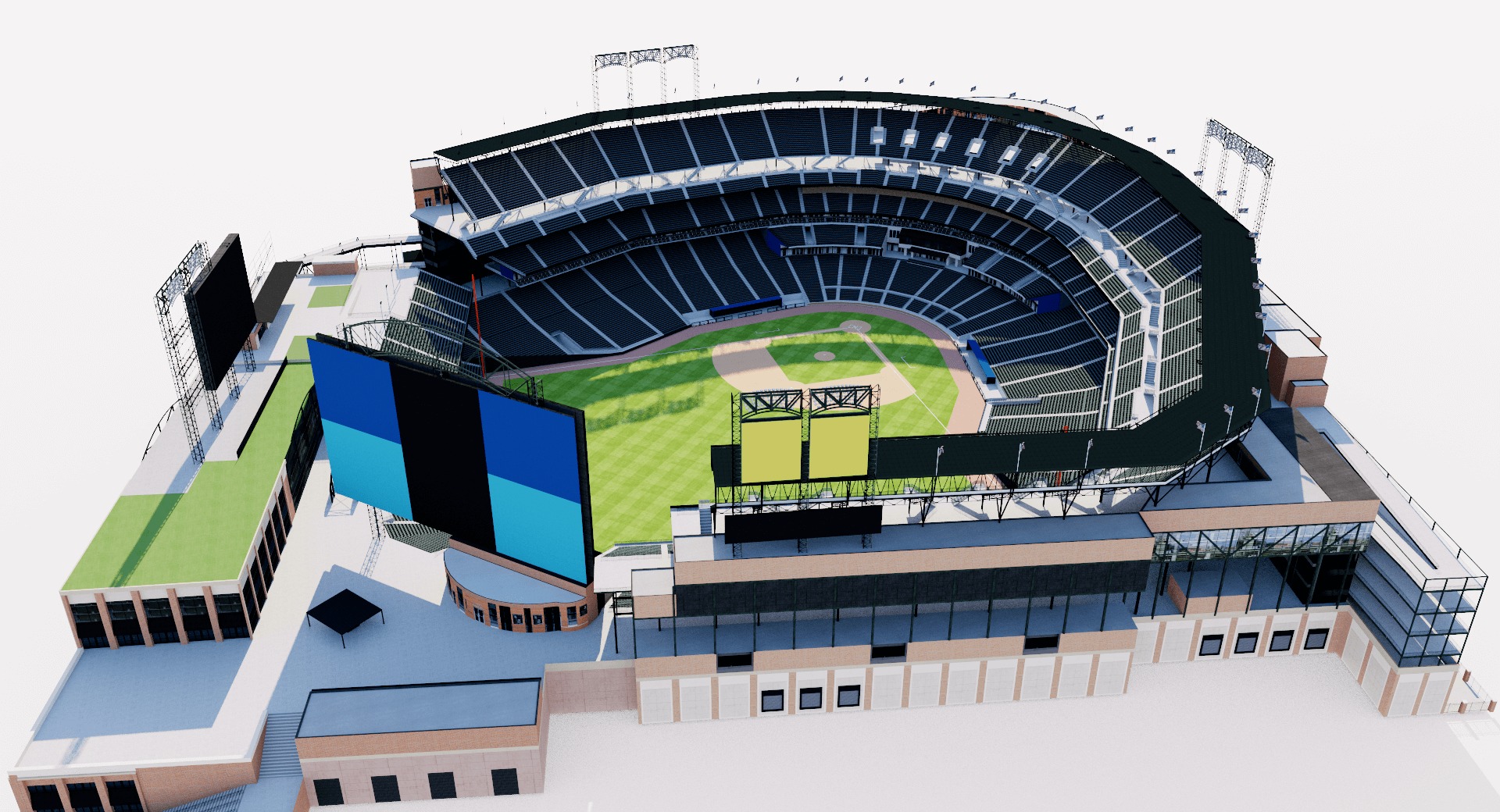 Citi Field - New York Mets Baseball Stadium 3D model | CGTrader
