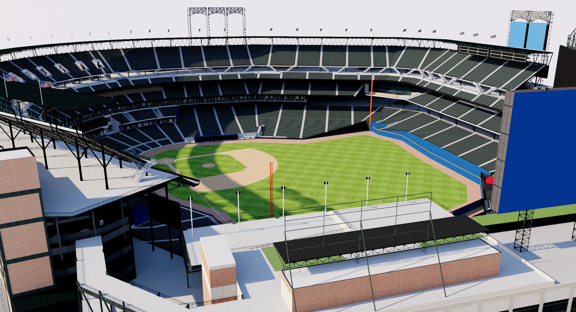 Citi Field - New York Mets Baseball Stadium 3D model | CGTrader