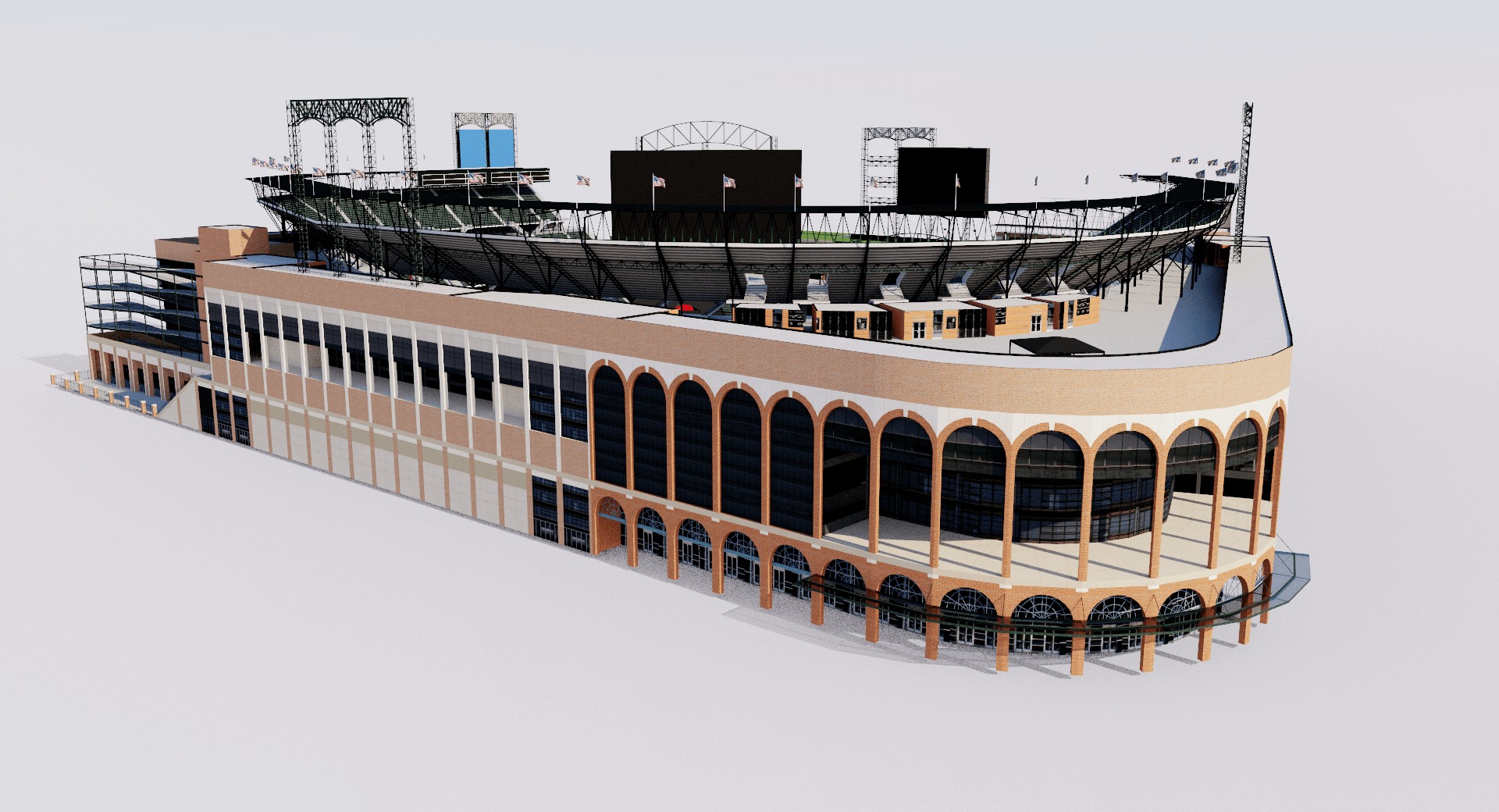 Citi Field - New York Mets Baseball Stadium 3D model | CGTrader