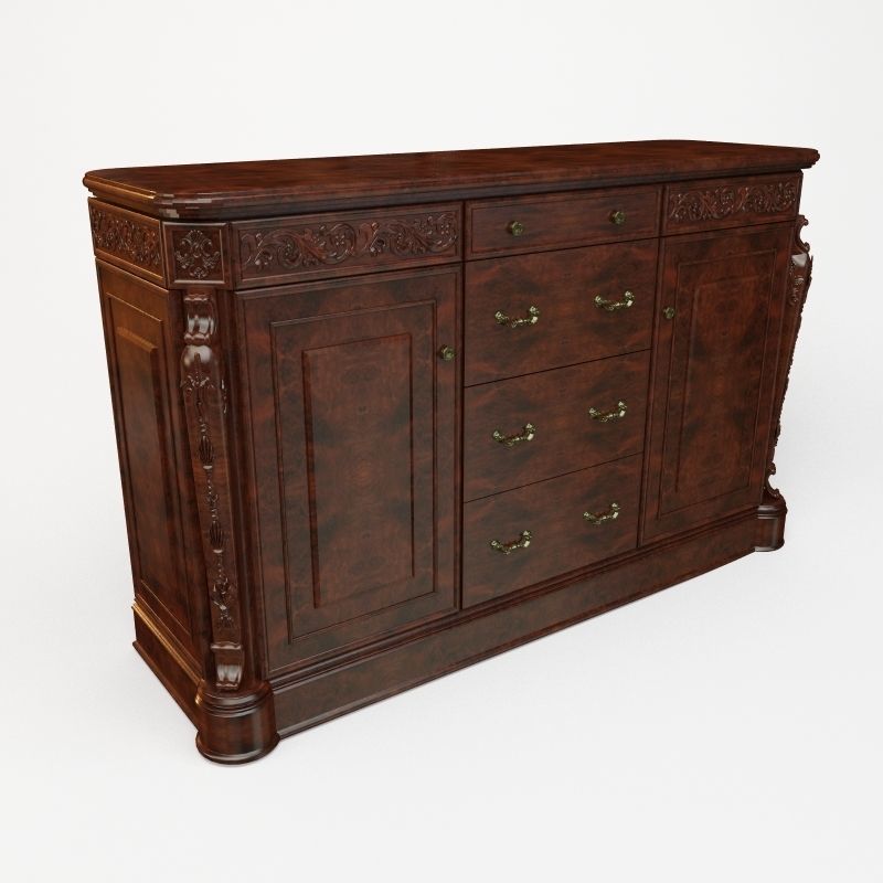 classic dresser 3D model | CGTrader
