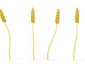 Low-poly Wheat 3D Models | CGTrader