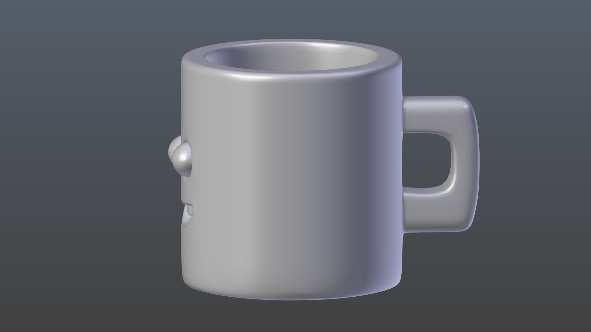 Mug with face free 3D model | CGTrader