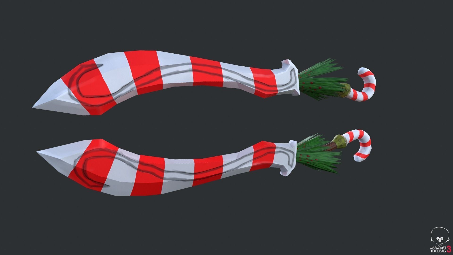 3D model Stylized Christmas Sword VR / AR / low-poly | CGTrader