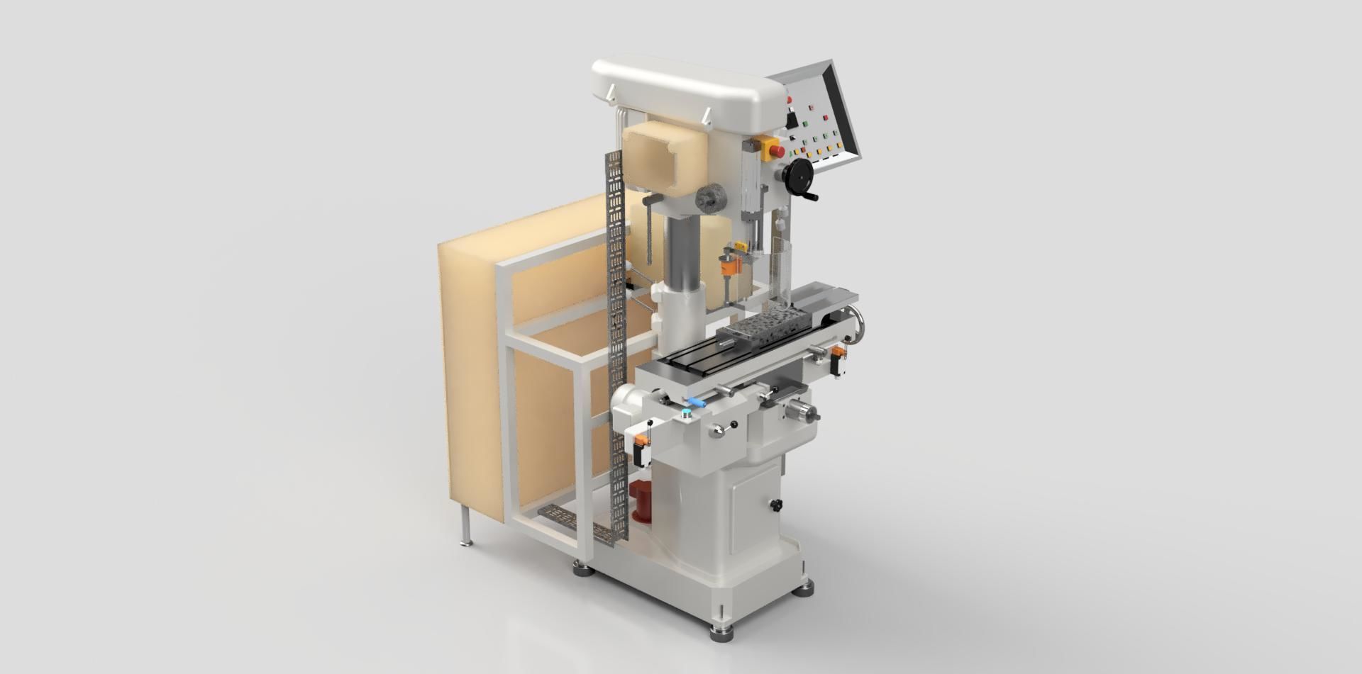 CNC Milling machine 3D model | CGTrader