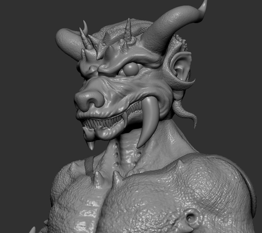 Character figure monster fantasy 3D print model 3D model | CGTrader