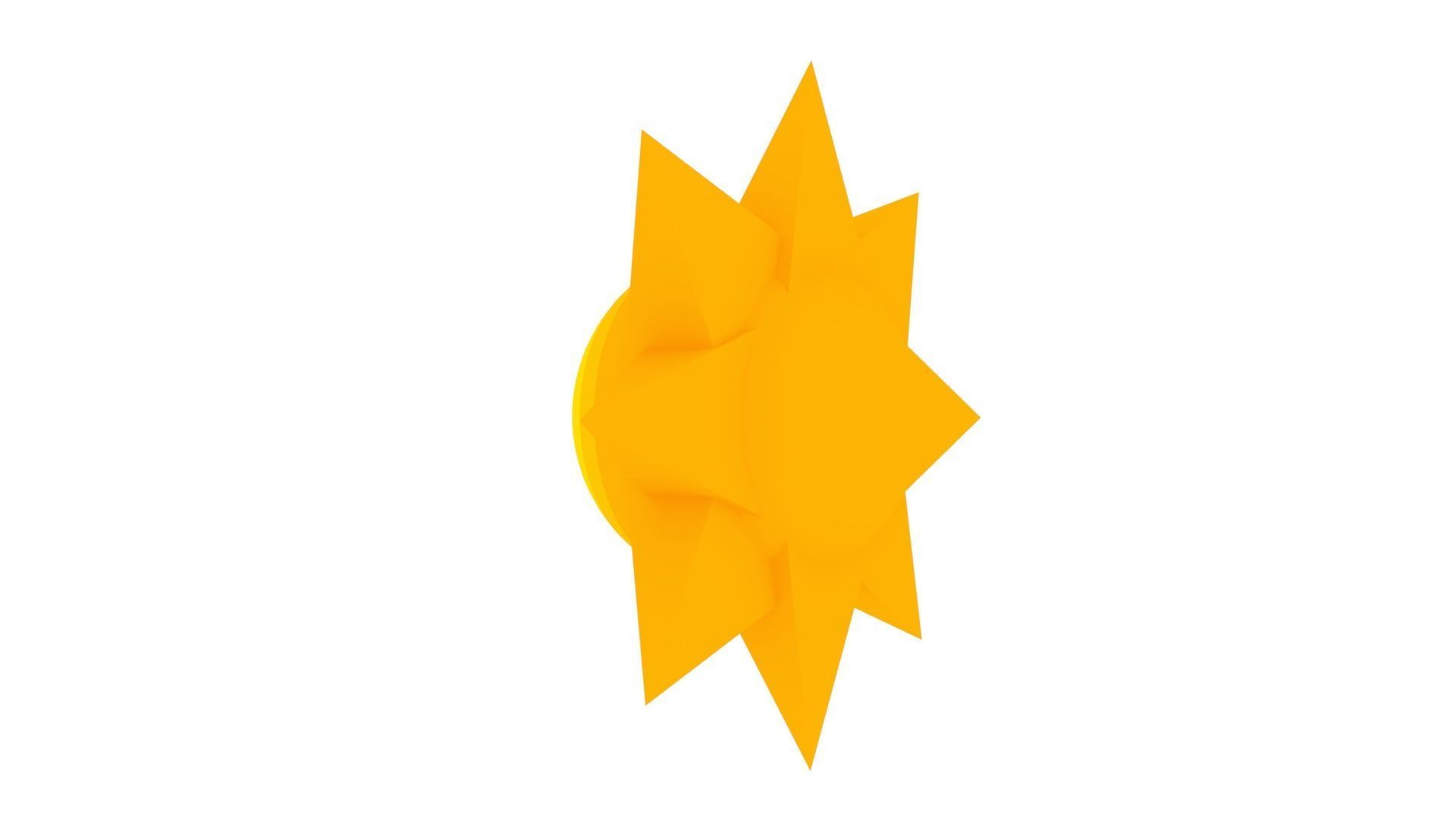 Sun LOW POLY 3D model | CGTrader