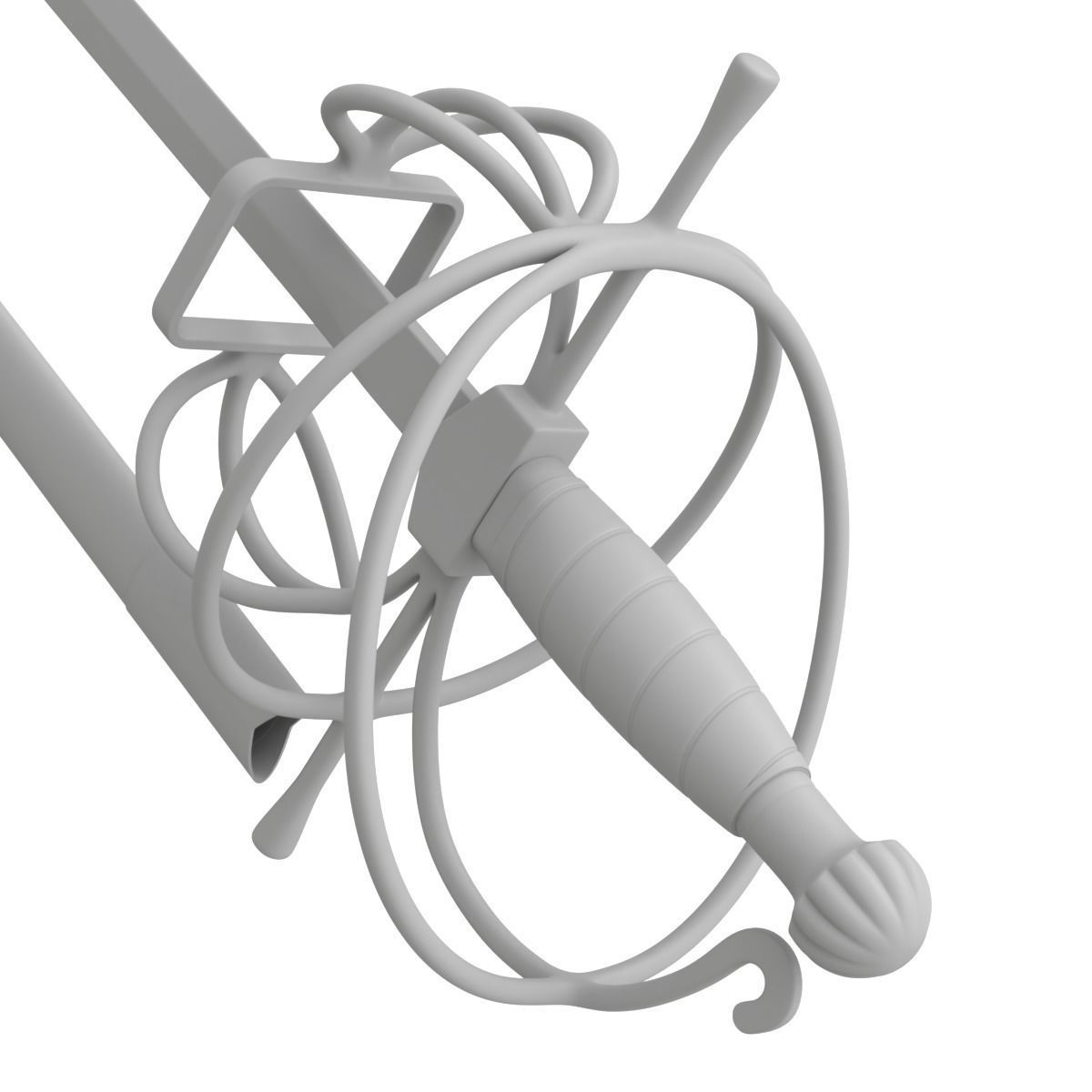 Medieval Fencing Sword 3D model | CGTrader