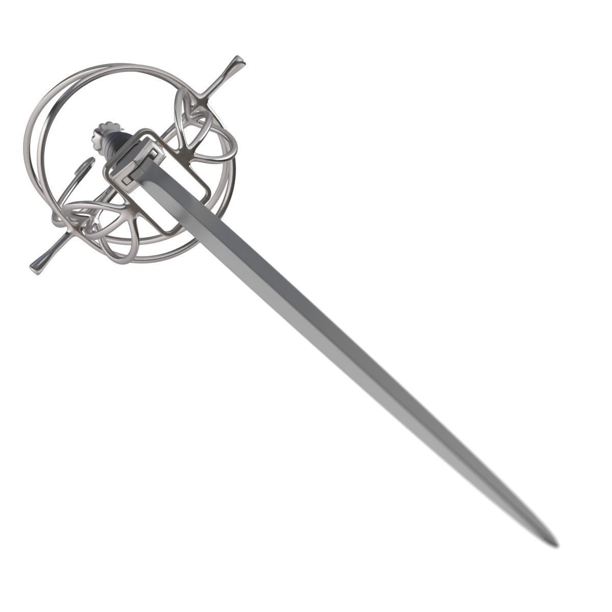 Medieval Fencing Sword 3D model | CGTrader