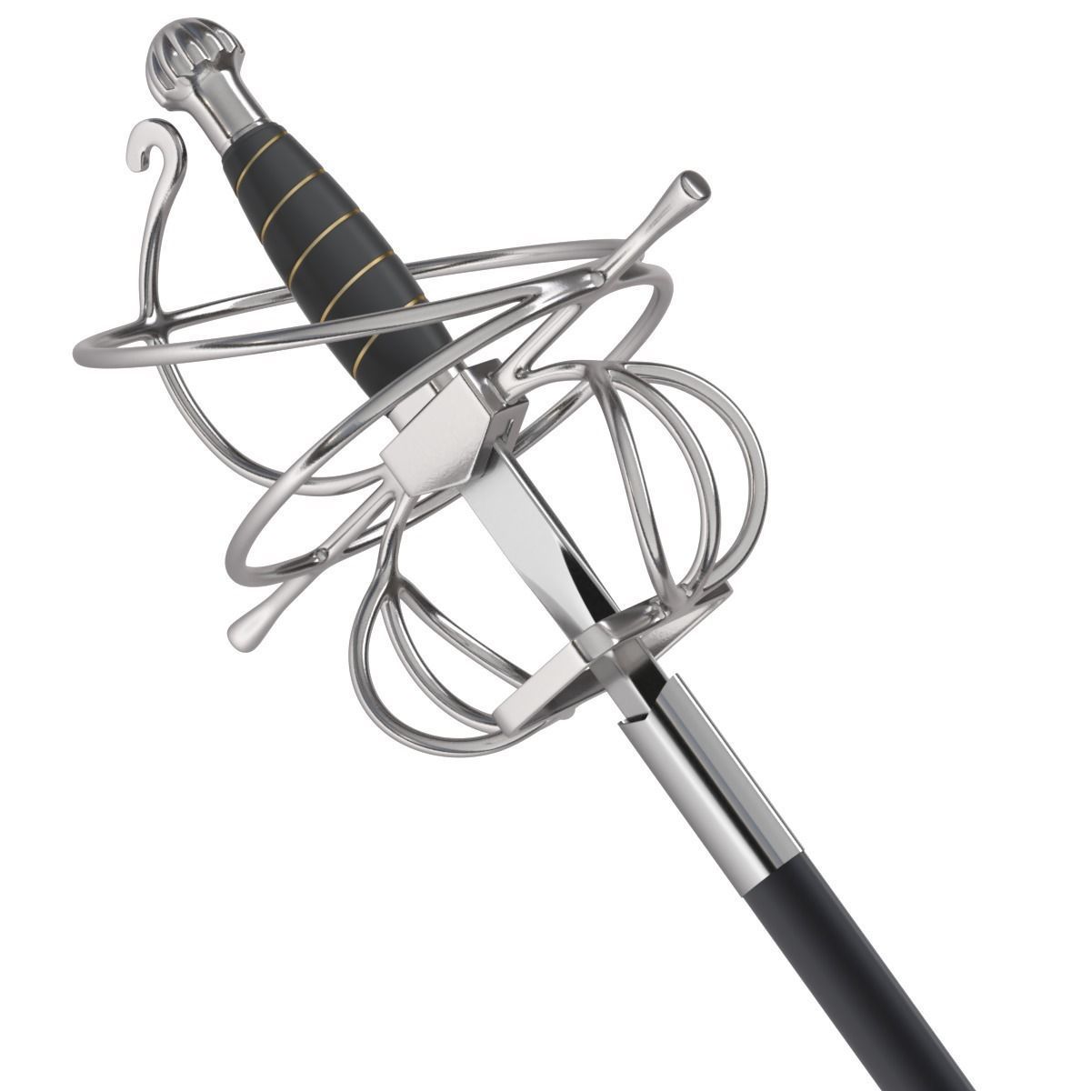 Medieval Fencing Sword 3D model | CGTrader