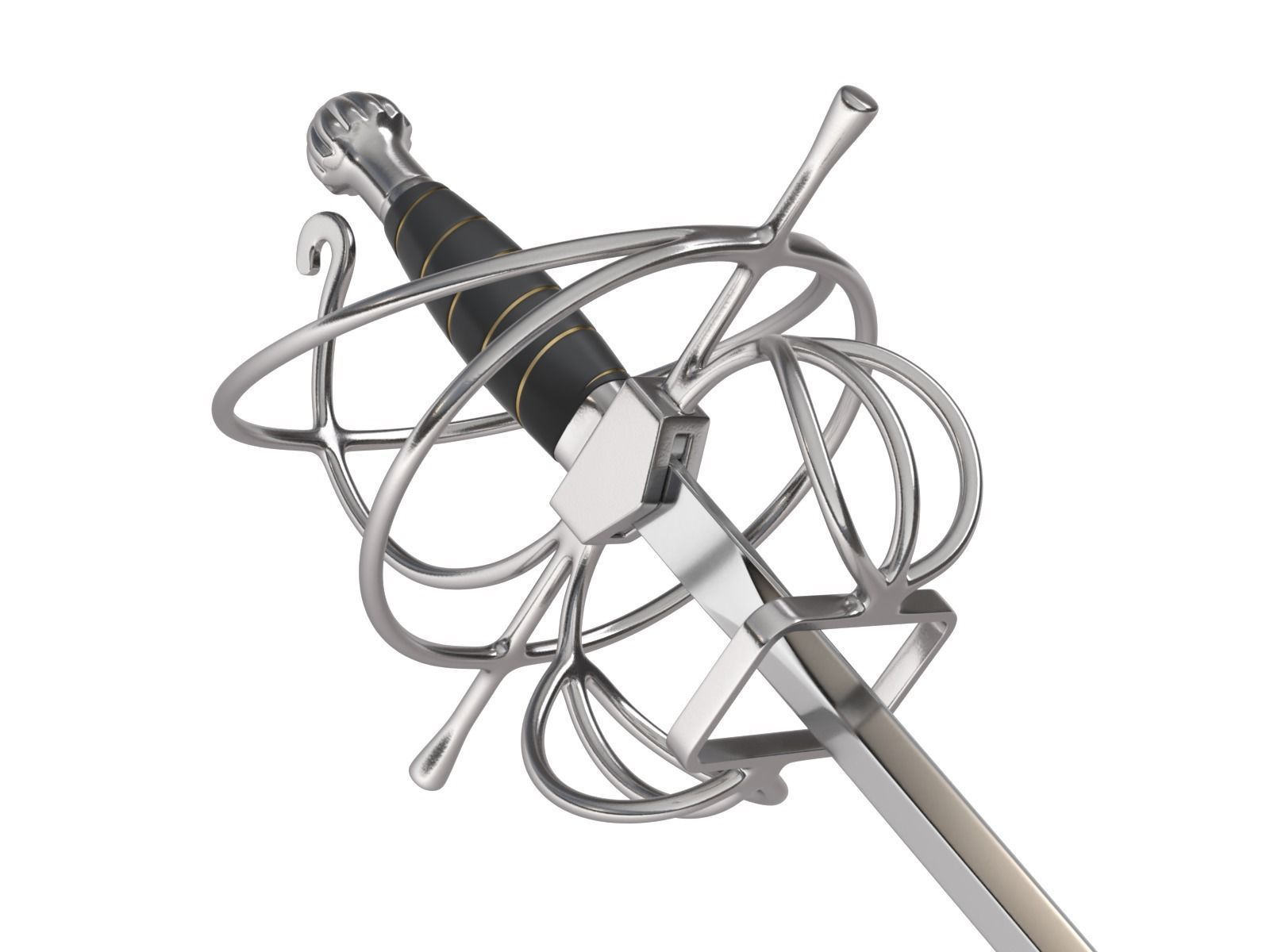 Medieval Fencing Sword 3D model | CGTrader