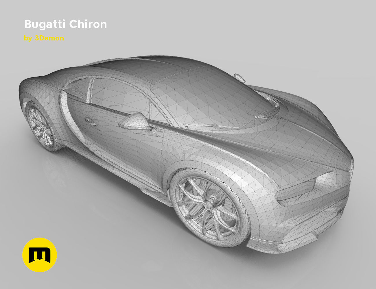 Bugatti chiron 3D model 3D printable | CGTrader
