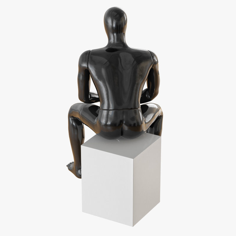 Faceless male mannequin 08 3D model | CGTrader