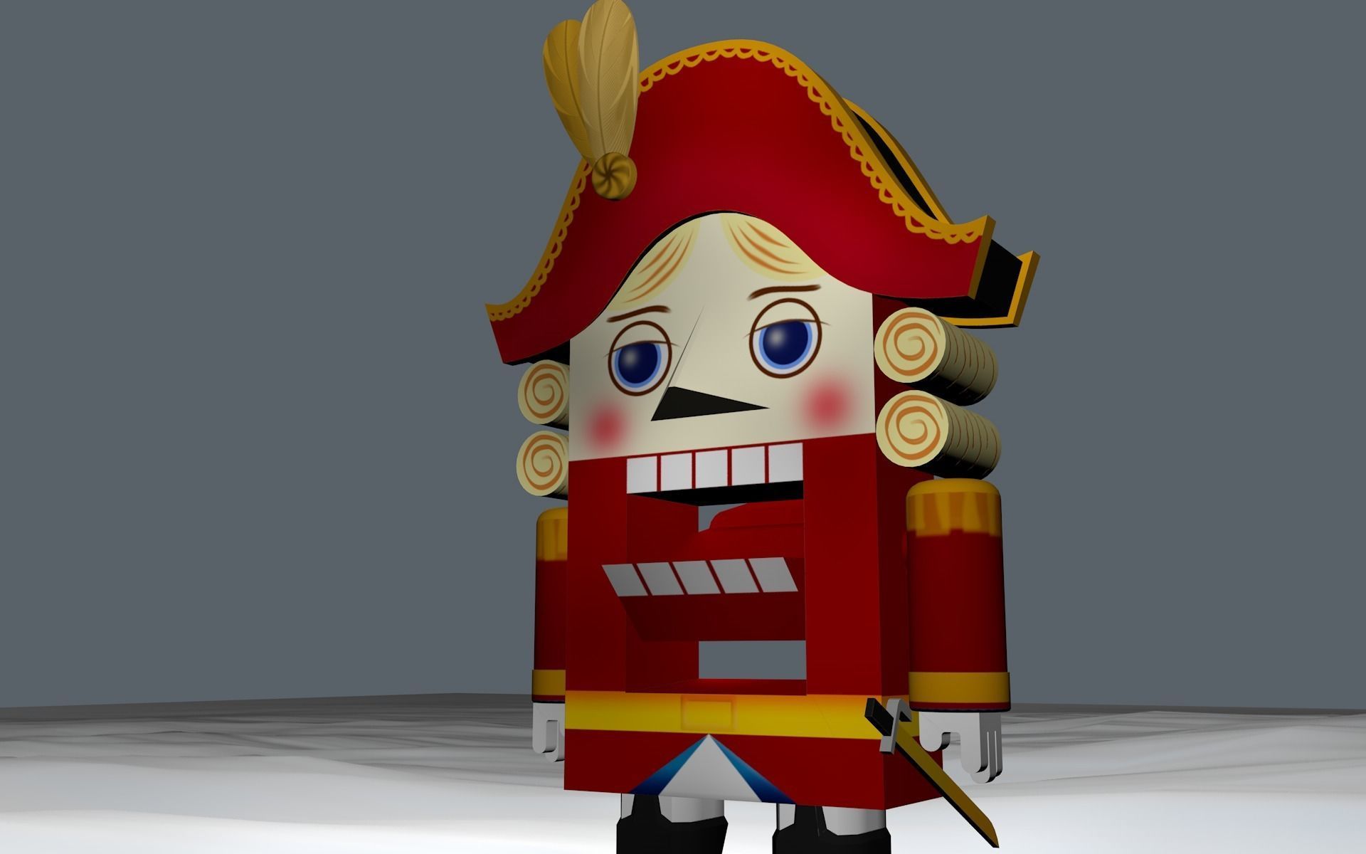 3D model Nutcracker - toy soldier VR / AR / low-poly | CGTrader