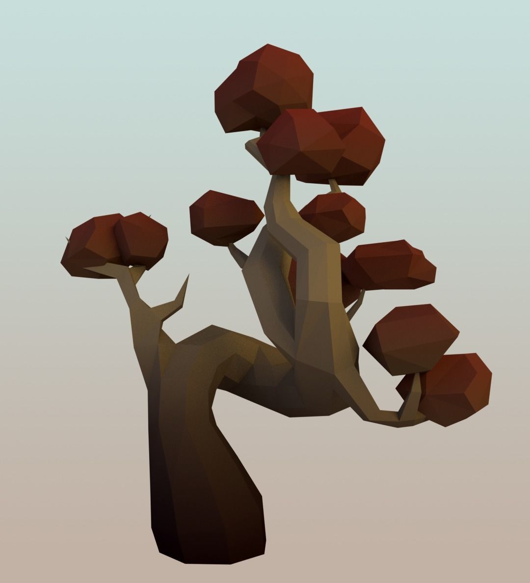 3D model Swamp Assets - Trees Pack Low-Poly Marsh VR / AR / low-poly ...