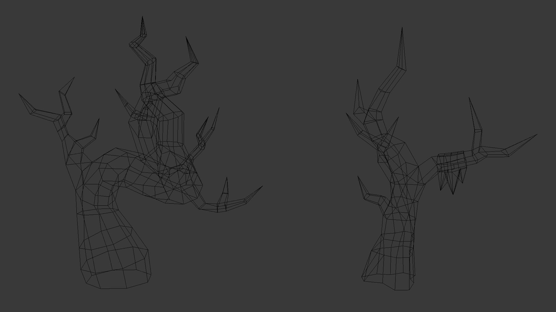 3D model Swamp Assets - Trees Pack Low-Poly Marsh VR / AR / low-poly ...