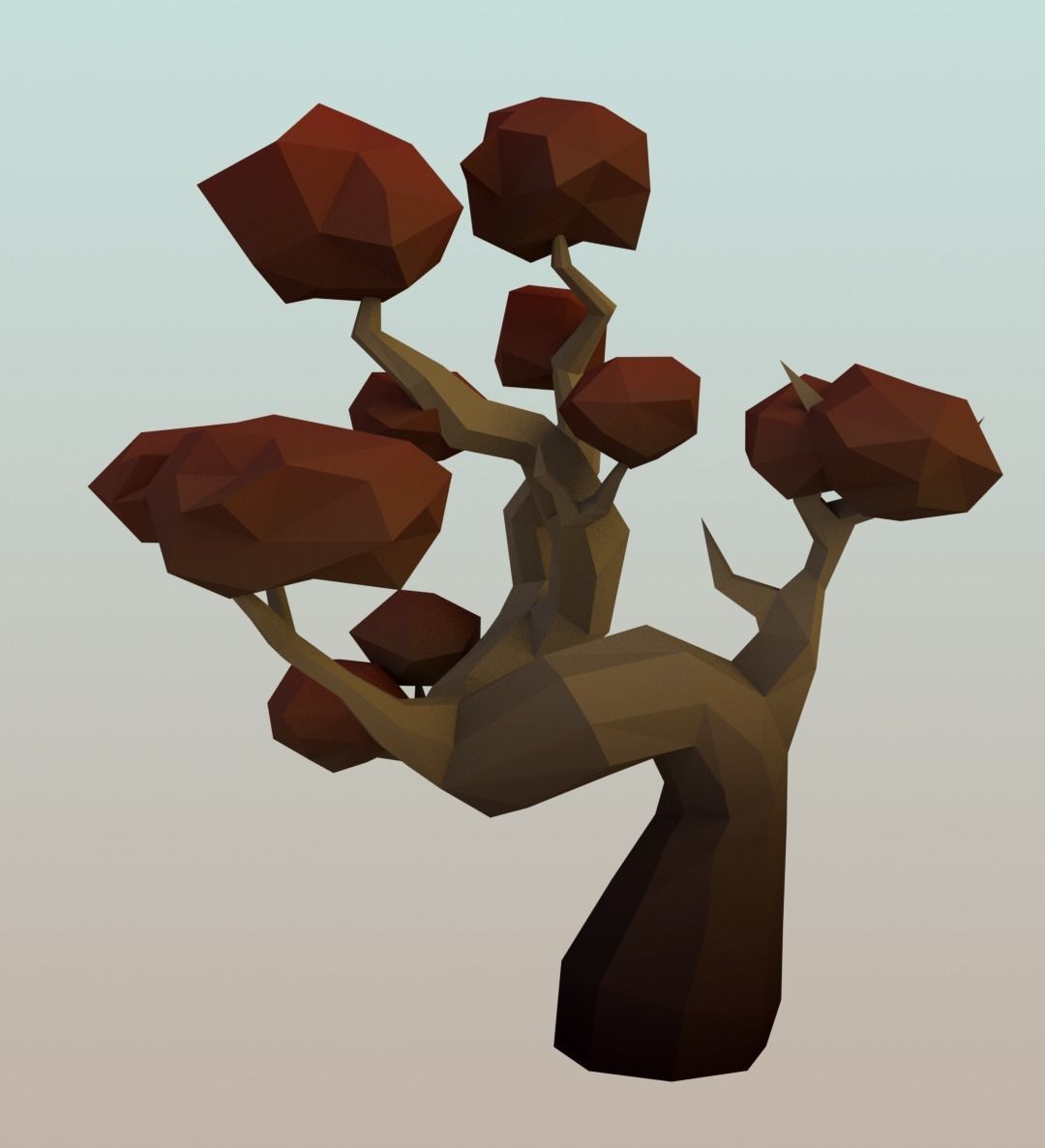 3D model Swamp Assets - Trees Pack Low-Poly Marsh VR / AR / low-poly ...