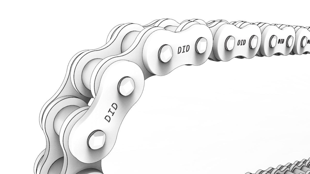 DID Motorcycle Chain 3D model | CGTrader