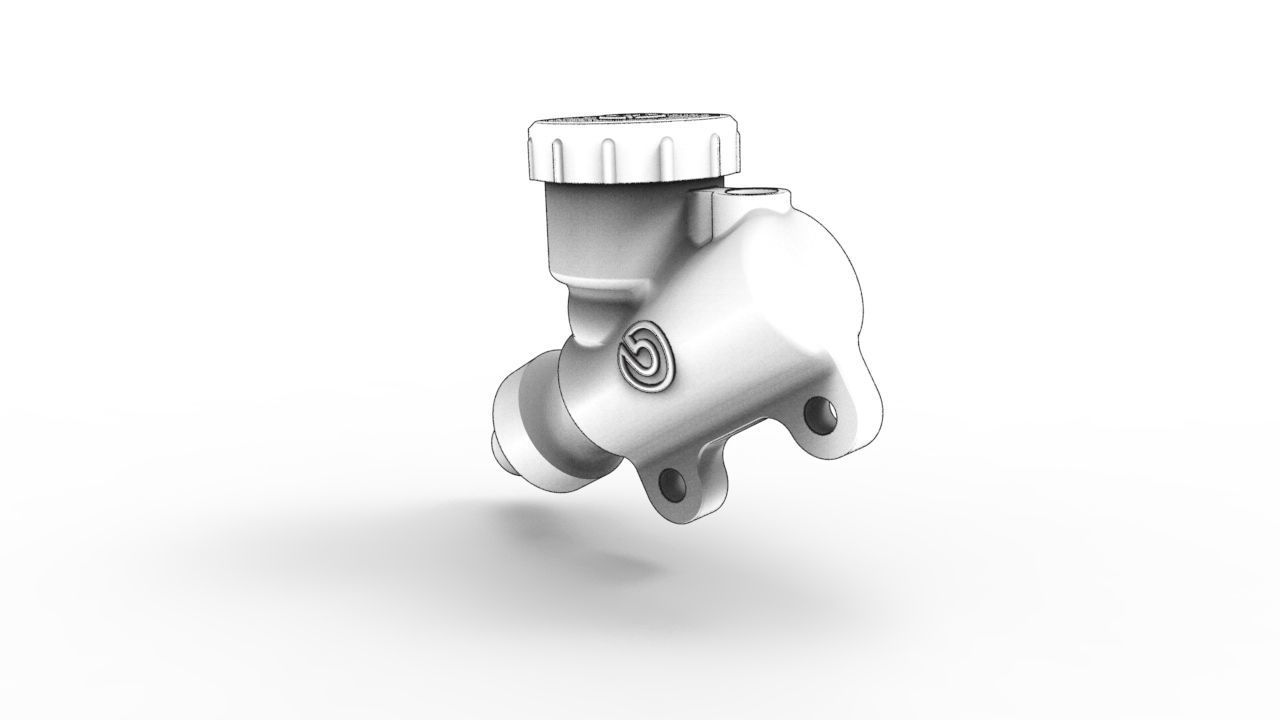 Brembo Billet Rear Brake Master Cylinder 3D model | CGTrader