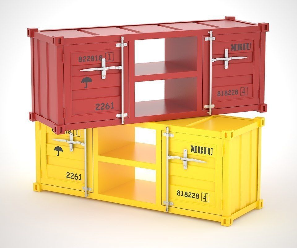 Sea Container HQ TV Console 3D model | CGTrader