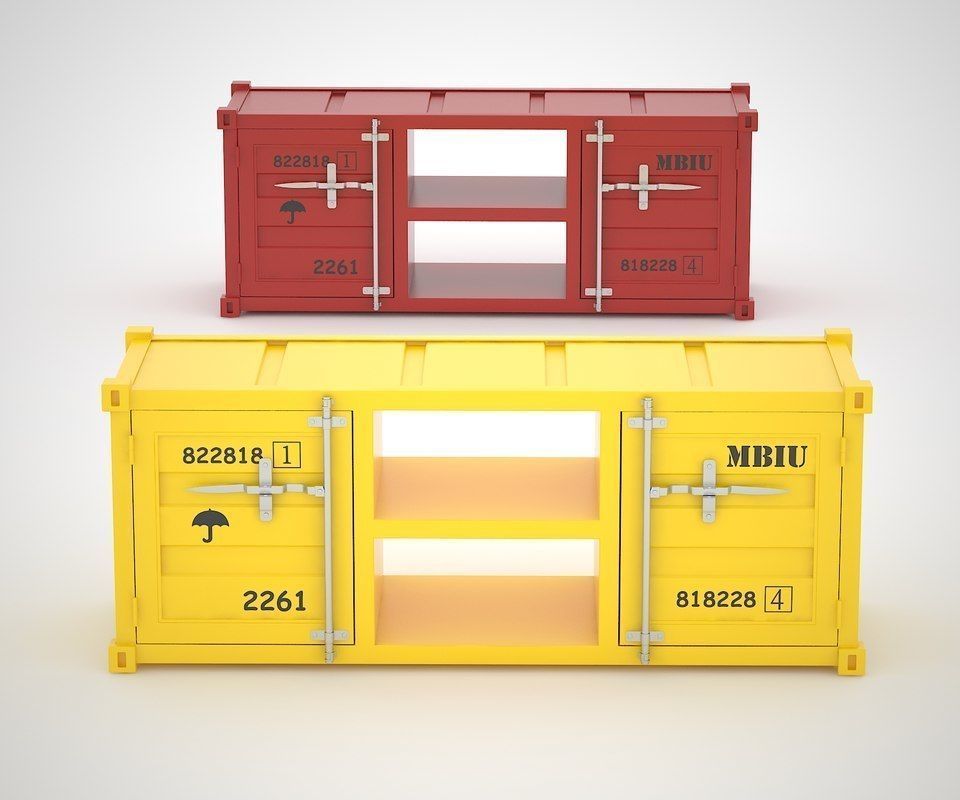 Sea Container HQ TV Console 3D model | CGTrader