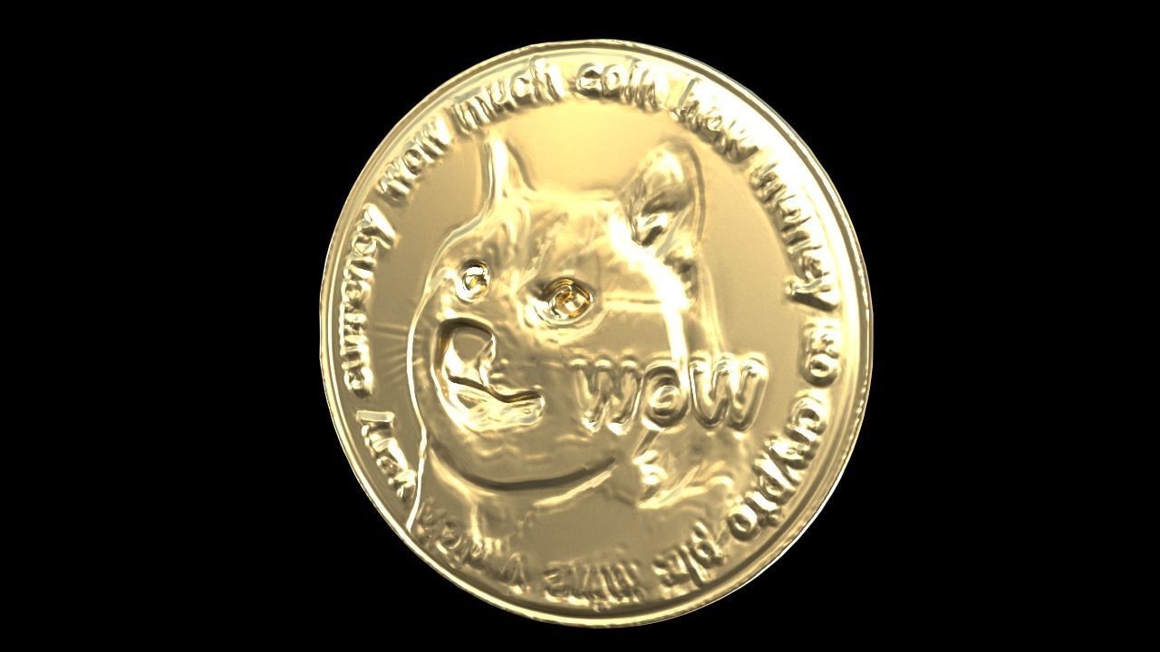 3D model DogeCoin version 2 VR / AR / low-poly | CGTrader