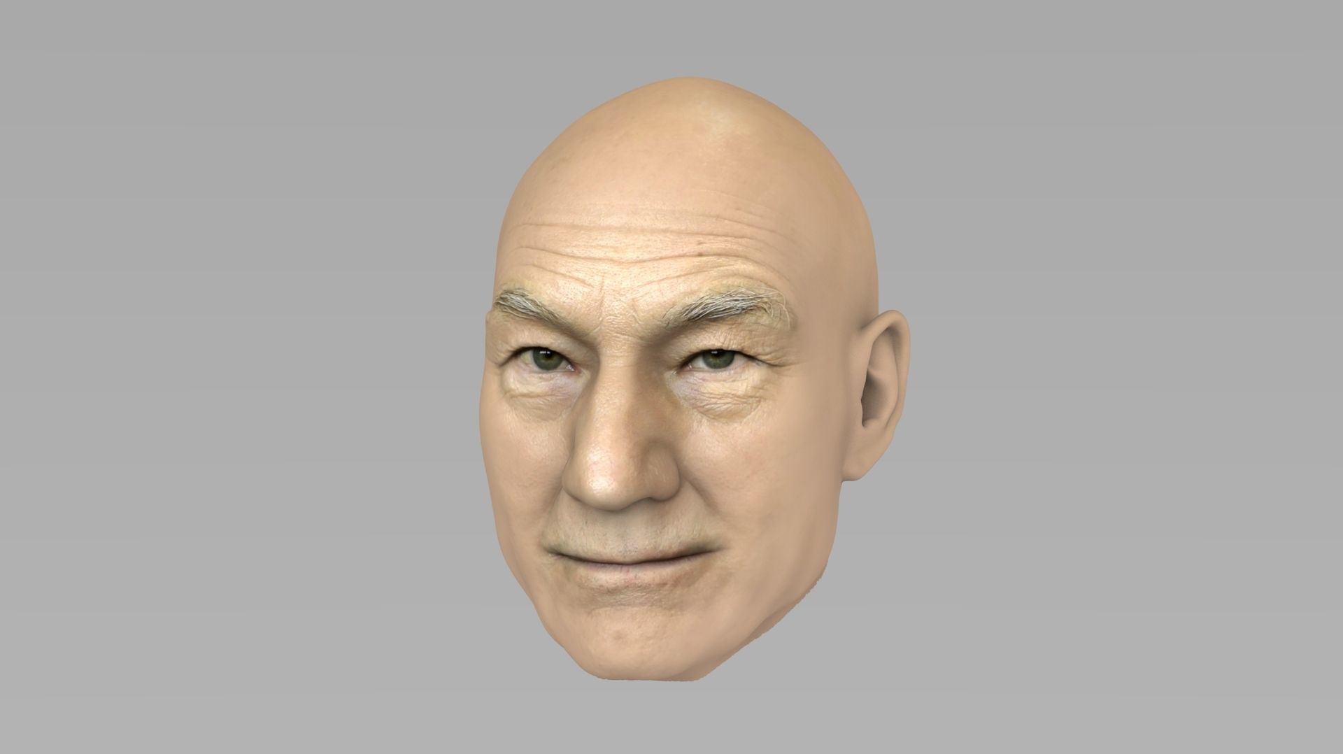 Patrick Stewart 3D model | CGTrader