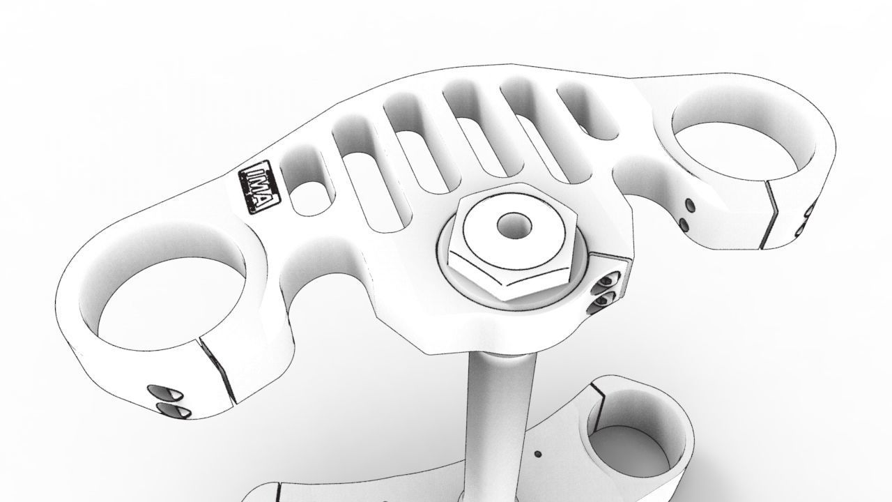 IMA CNC Triple Clamp 3D model | CGTrader