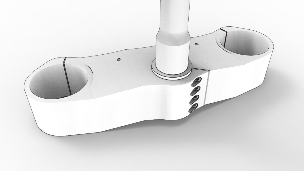 IMA CNC Triple Clamp 3D model | CGTrader