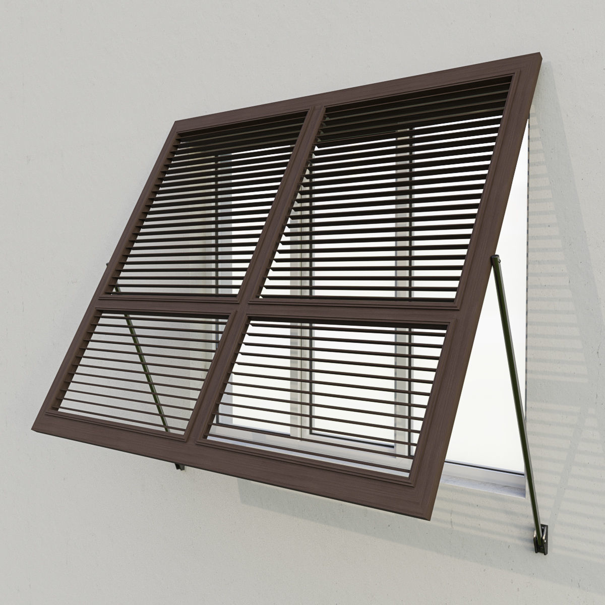 Shutters 8 window with 3D model | CGTrader