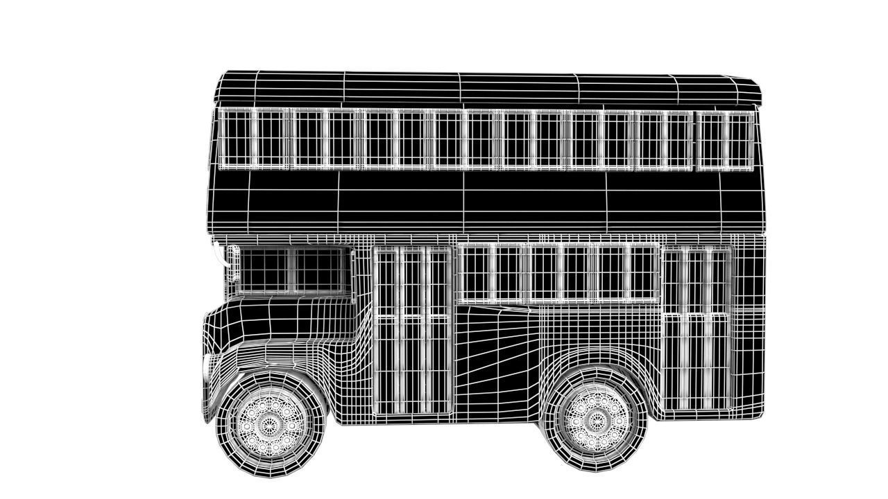 3D model 1960s Bus Figure VR / AR / low-poly | CGTrader