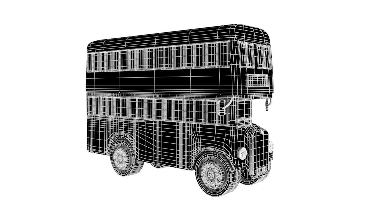 3D model 1960s Bus Figure VR / AR / low-poly | CGTrader